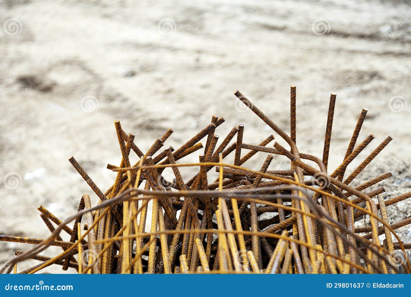 Steel Rods for Construction Stock Image - Image of large, bunch: 29801637