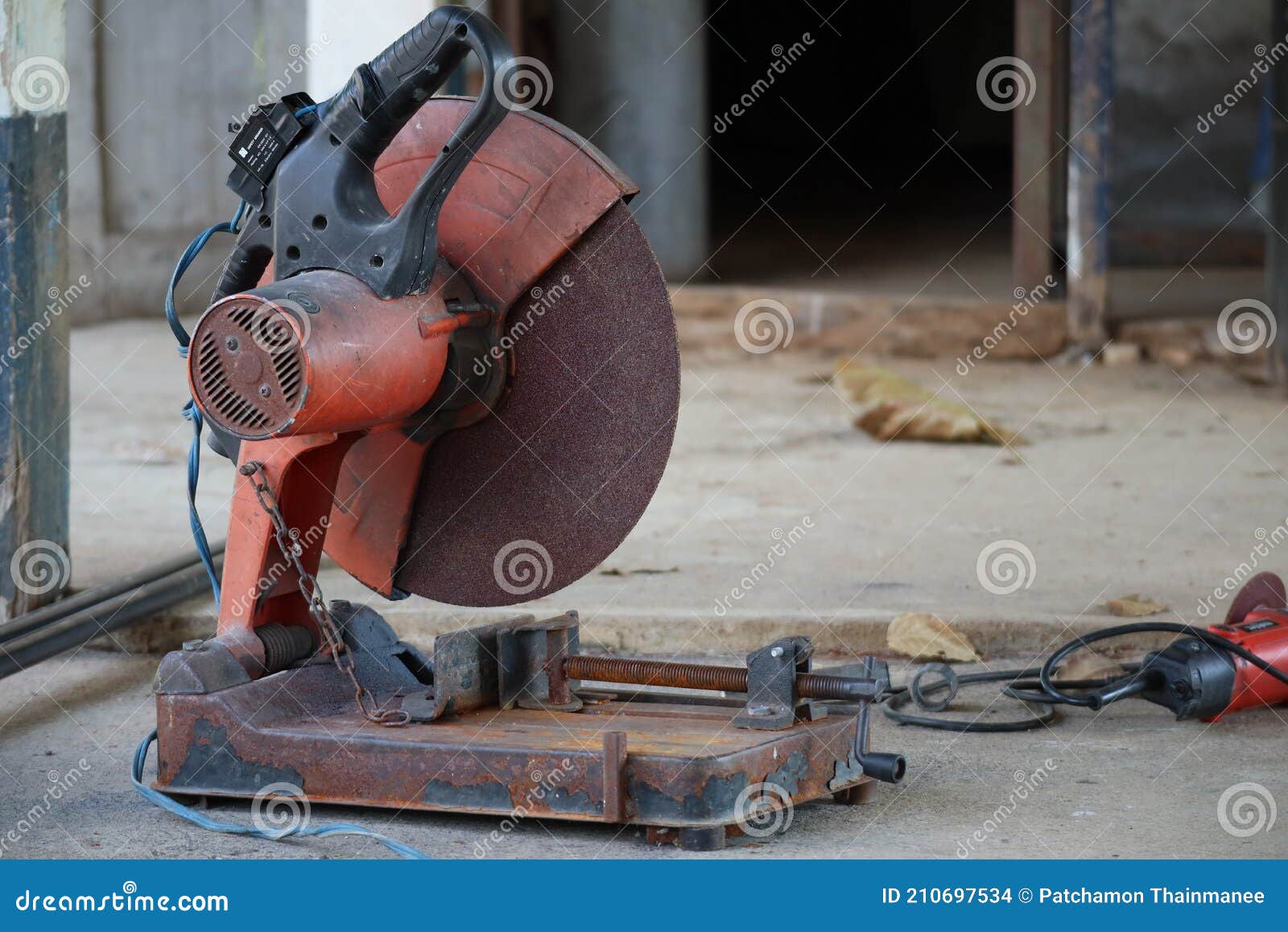 Close-up of Large Industrial Steel Cutting Tools. Stock Photo - Image ...