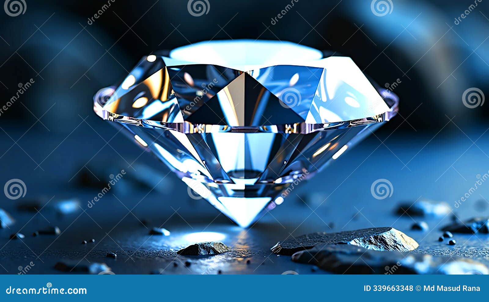 Close-up of a Large Shiny Diamond Stock Photo - Image of expensive ...