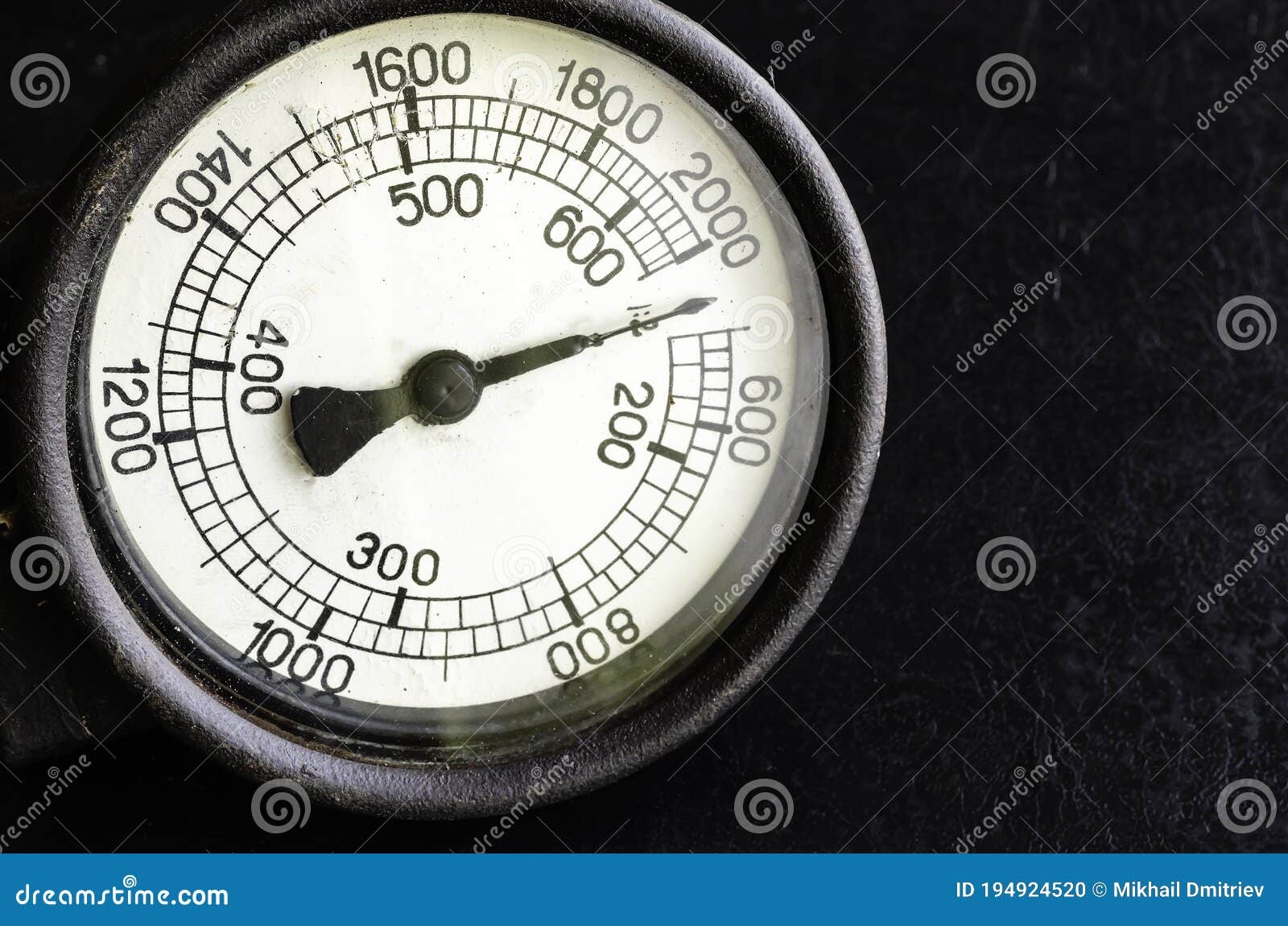 Close-up of Large Tachometer Dial Stock Photo - Image of collectibles ...