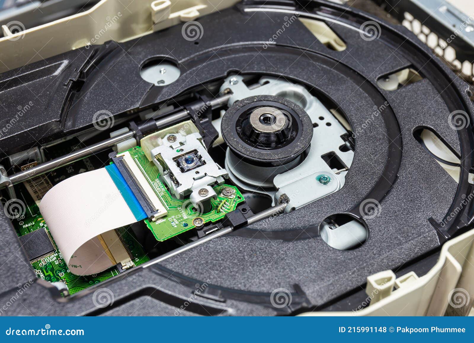 Close Up of Laser Head Reader of CD DVD Rom for Desktop Computer Stock ...