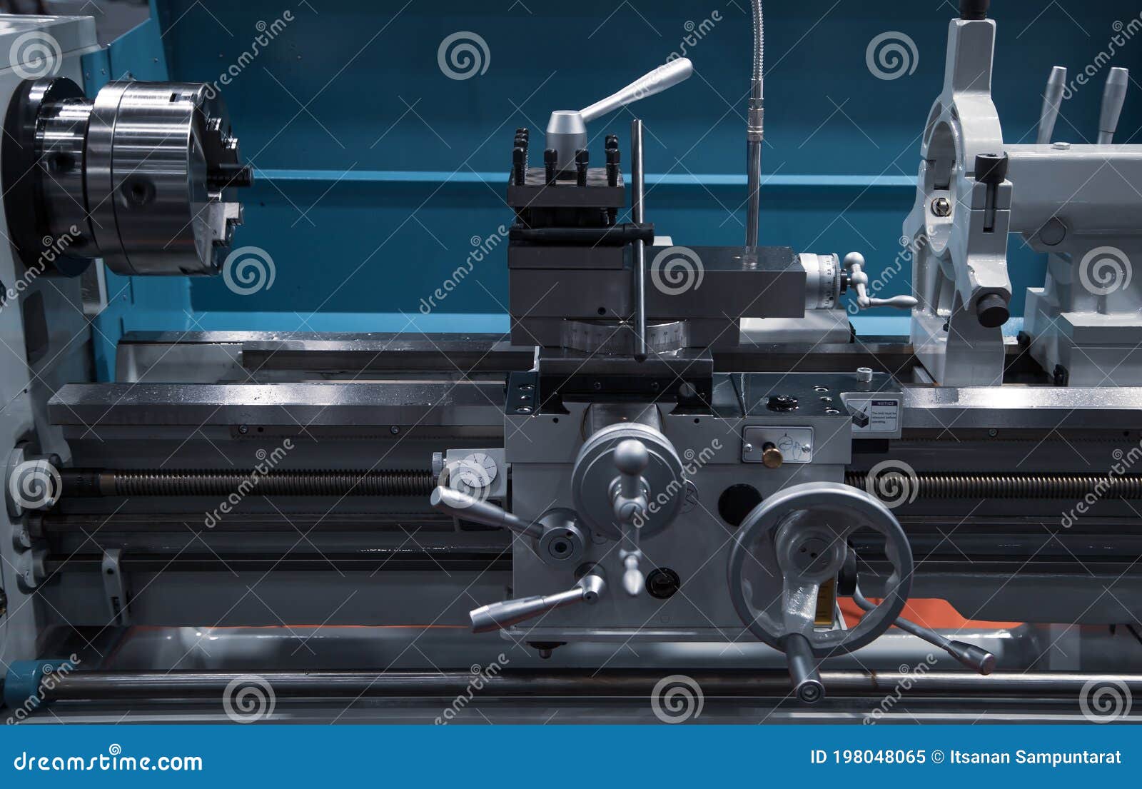 Close-up of lathe machine stock image. Image of close - 198048065