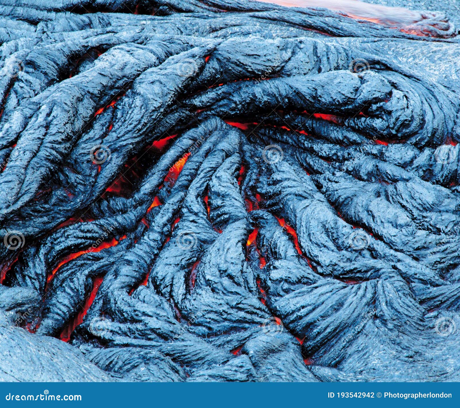 Close Up of Lava Flow from Volcano Stock Photo - Image of geology ...