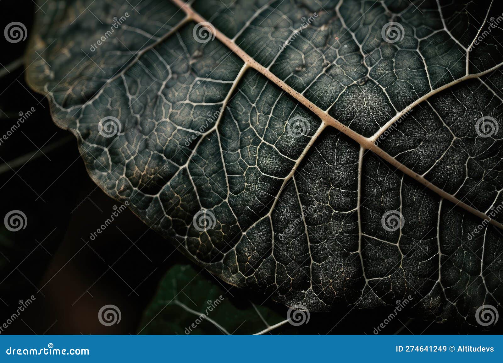 Close-up of Leaf, with Veins and Intricate Details Visible Stock Image ...