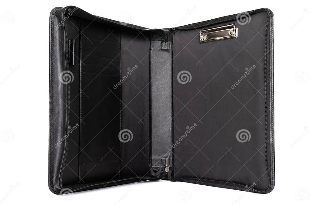 Close-up of a Leather Expensive Document Folder Stock Image - Image of ...