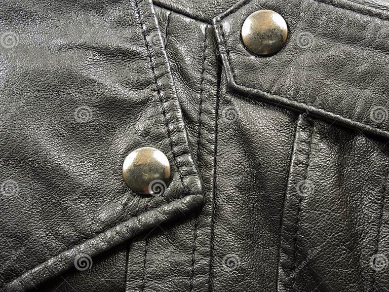 Close up leather jacket stock photo. Image of leather - 62955006