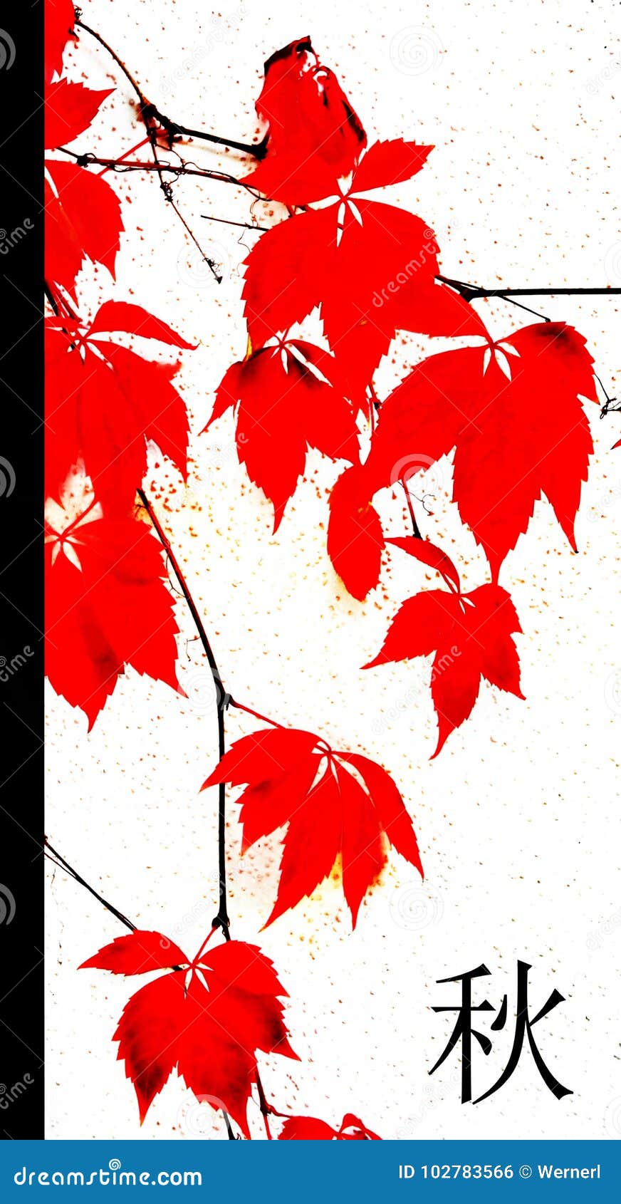 Red Fall leaves stock photo. Image of autumn, beautiful - 102783566