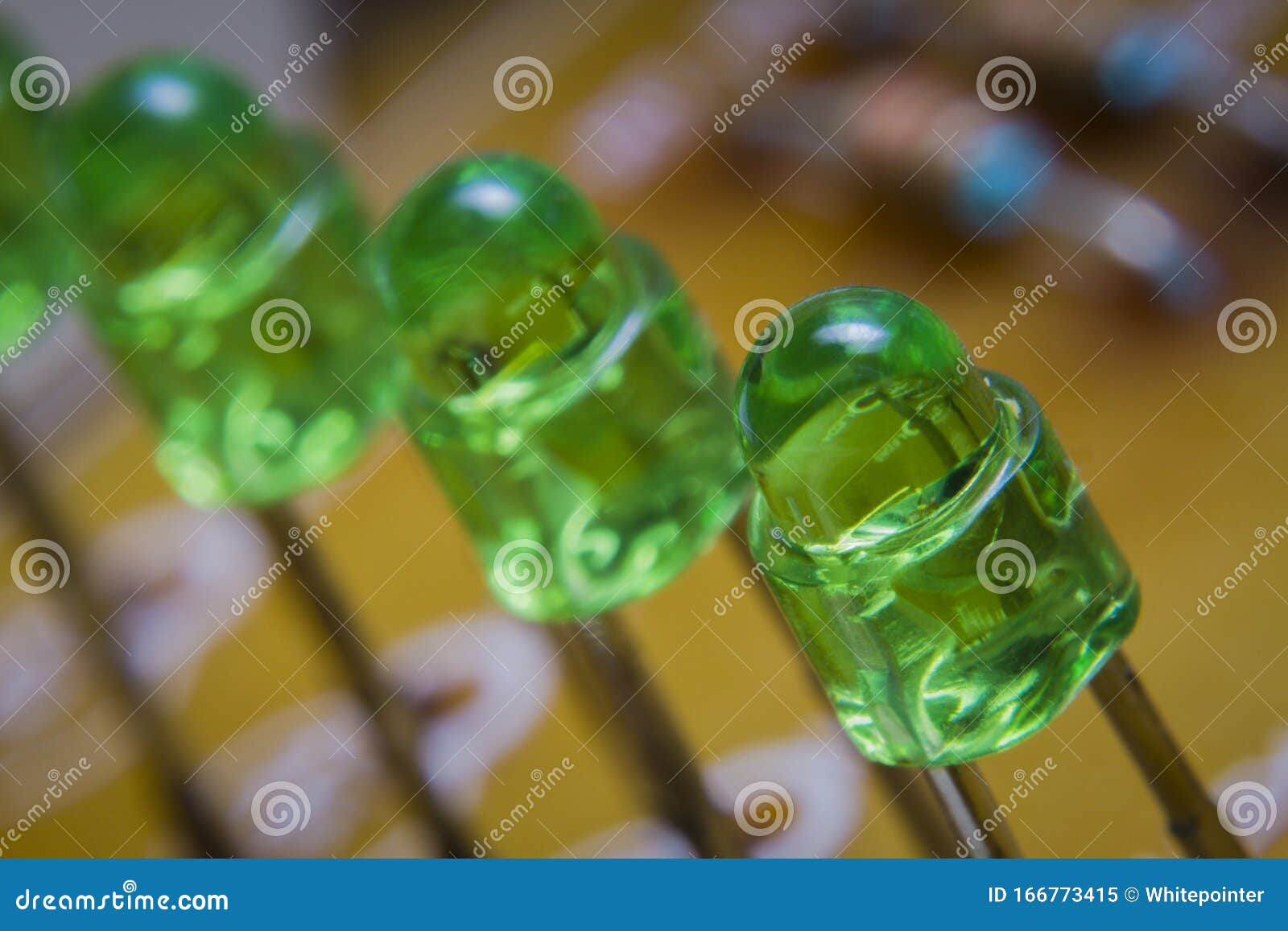 Close-up Led on the Printed Circuit Board Stock Image - Image of ...