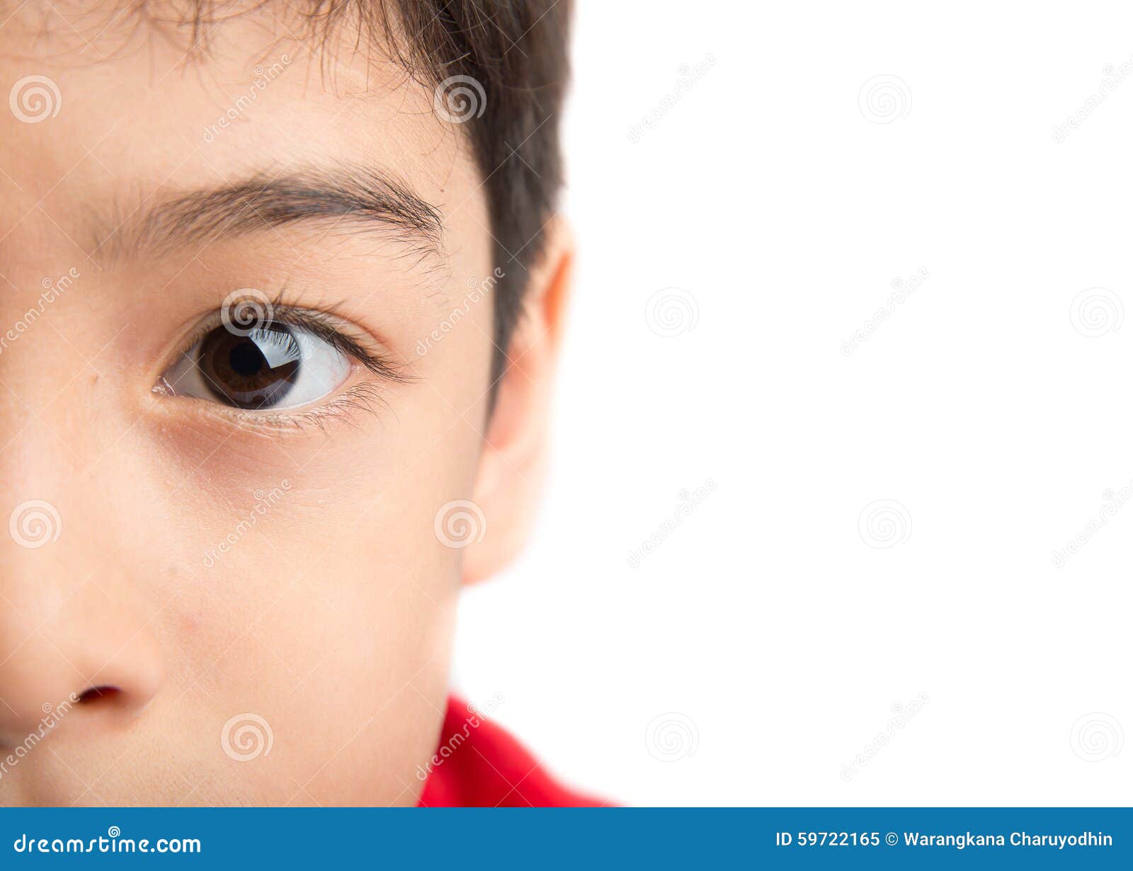 Close Up Left Eye of a Little Boy Stock Image - Image of family ...