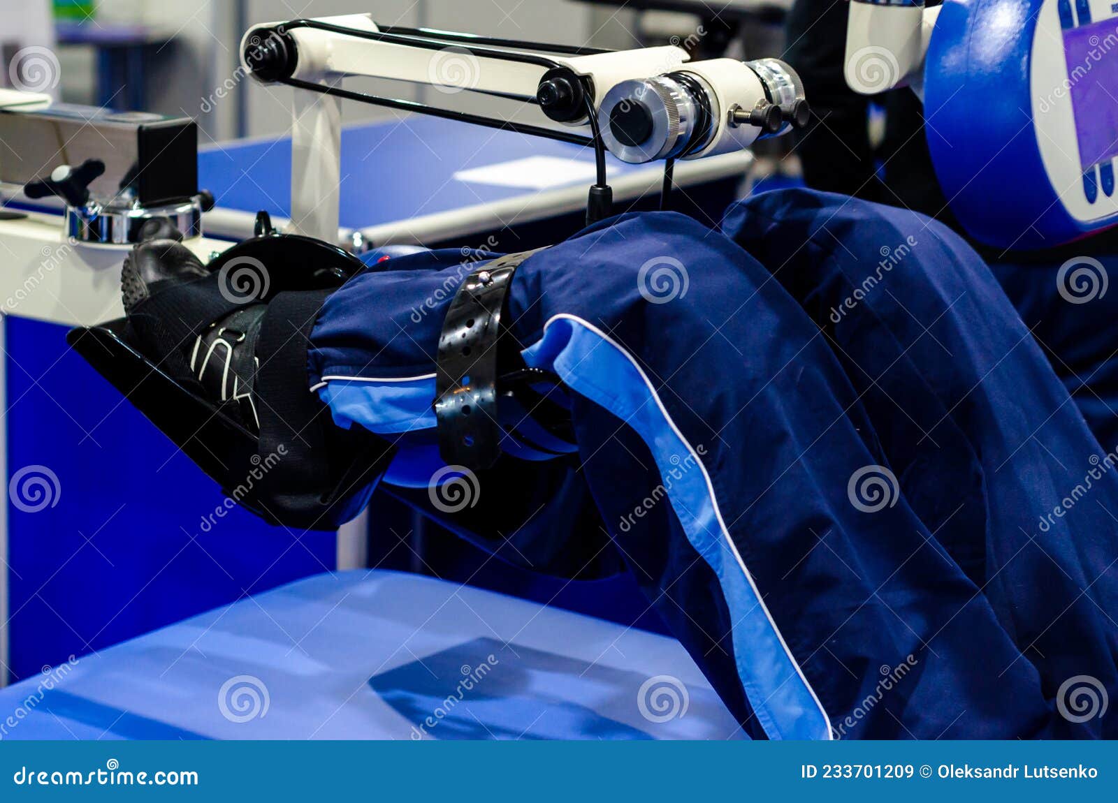 Close-up of Leg Rehabilitation Simulator Stock Image - Image of ...