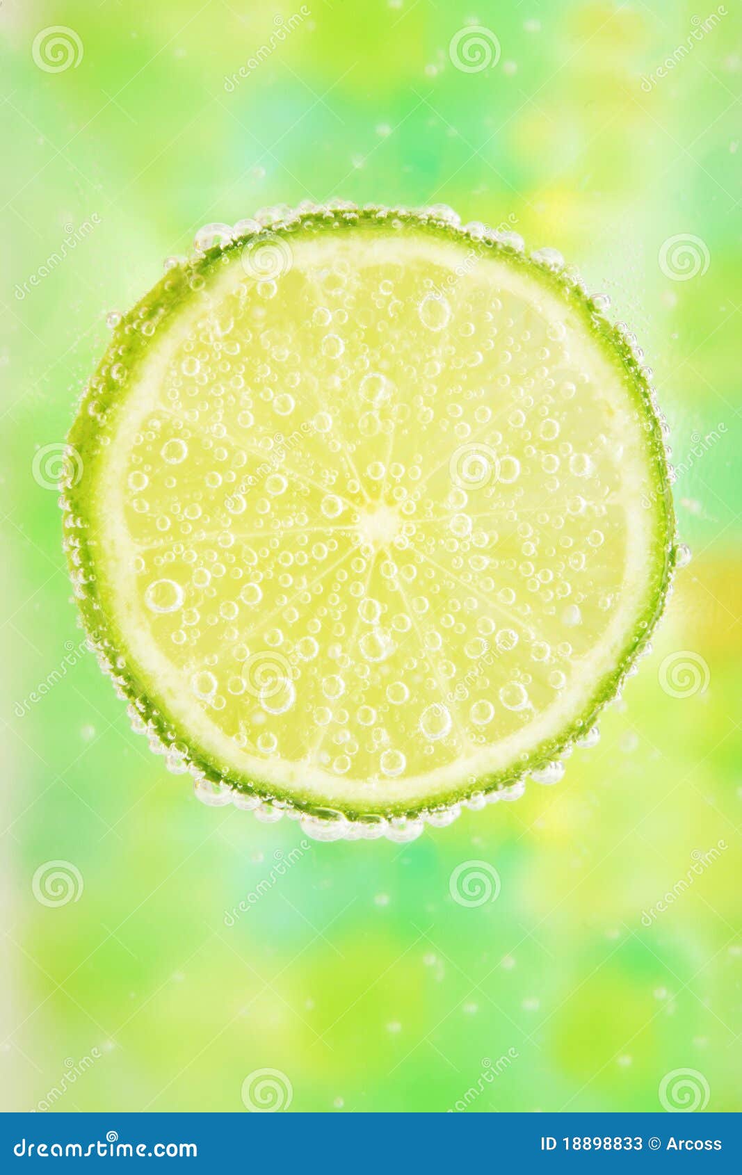 Close-up of a Lemon with Bubbles Stock Image - Image of reflection ...