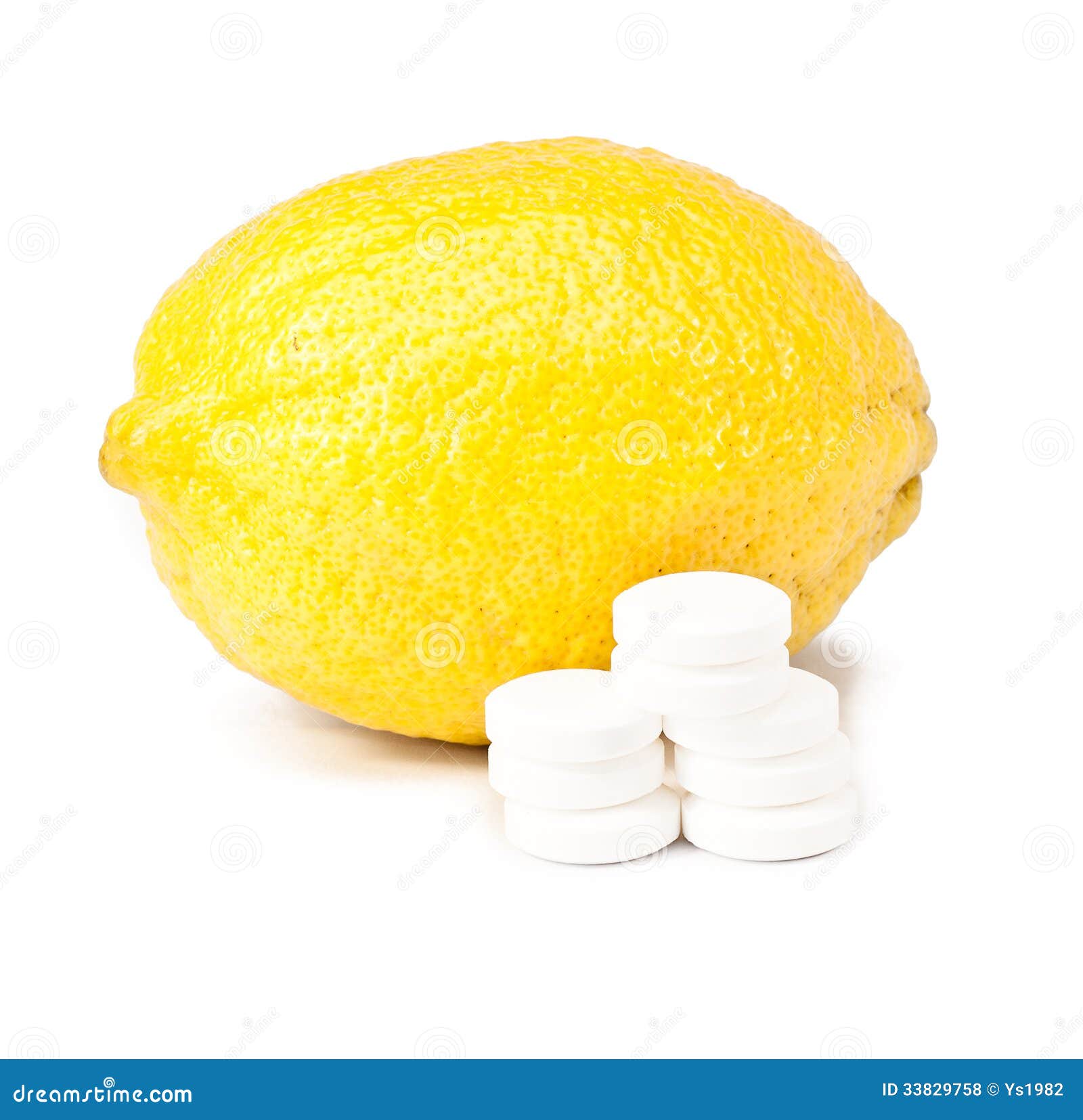 Close Up of Lemon and Pills - Vitamin Concept Stock Photo - Image of ...