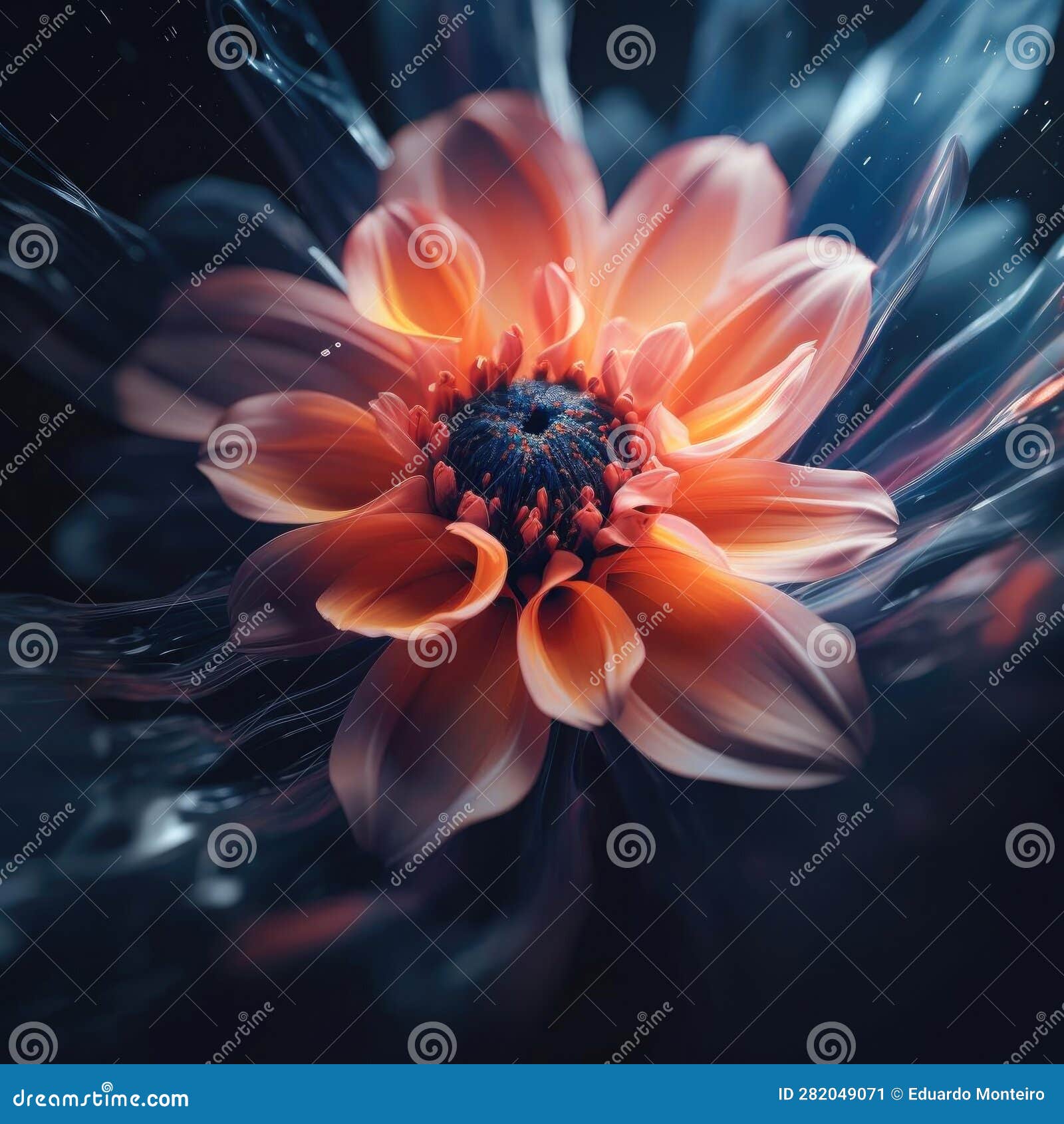 A Close-up of a Lens Distortion Effect Creating a Warped and Surreal ...