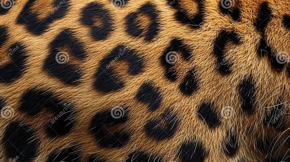 Close Up Leopard Spot Pattern Texture Background, Realistic Stock ...