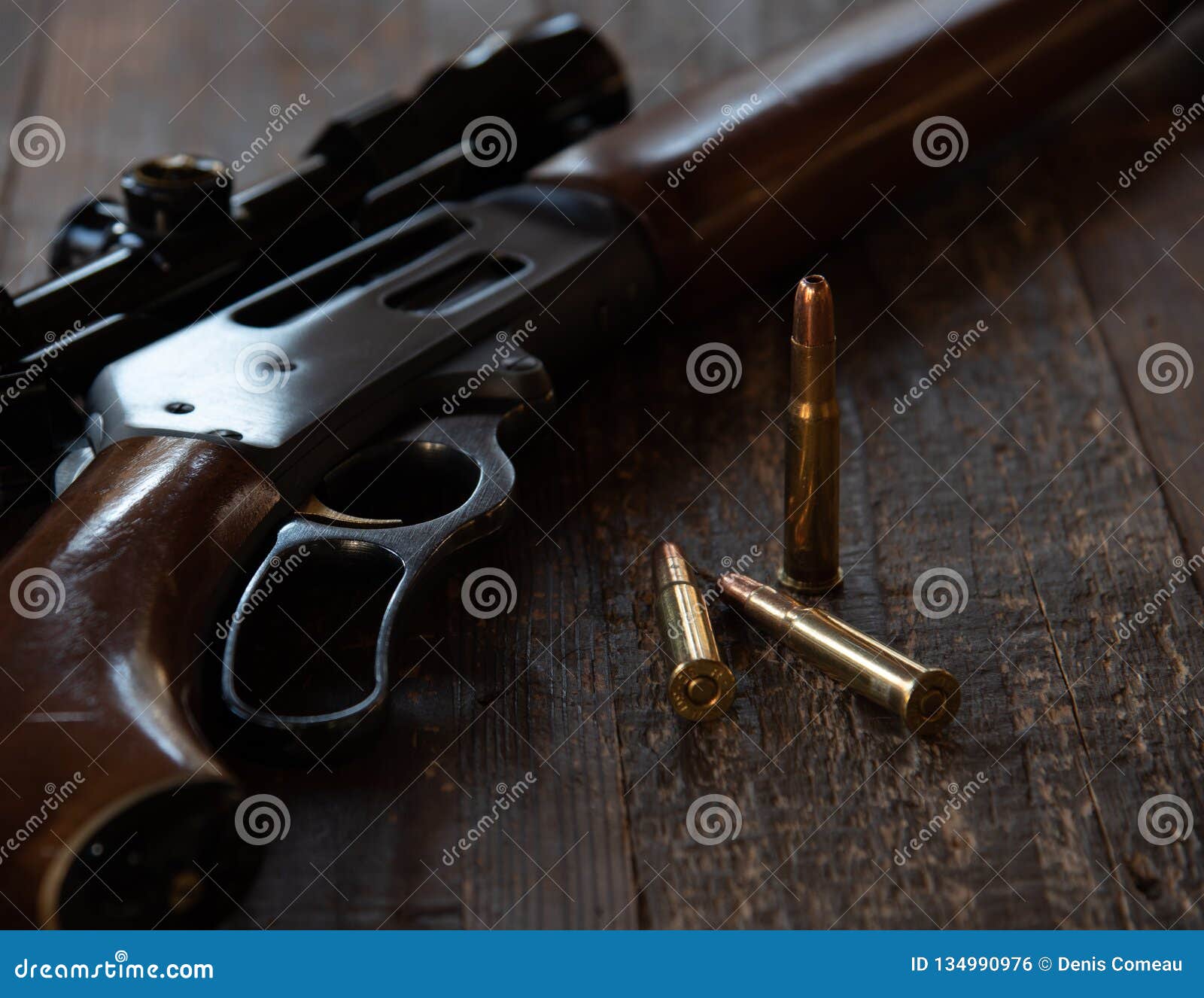 An Old Lever Action Rifle From The 1800s Stock Image | CartoonDealer ...