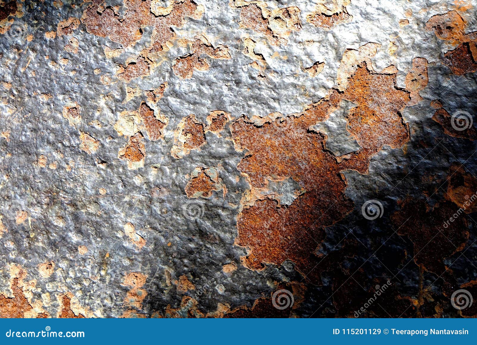 Light Beam on Rusty Metal Background. Stock Image - Image of heavy ...