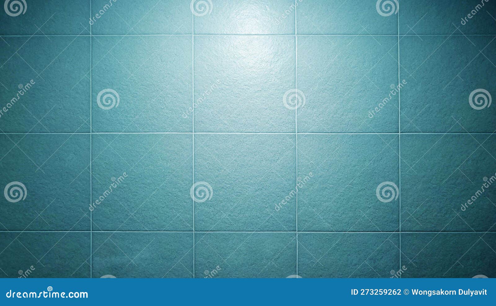 Close Up Light Blue Square Tile Pattern with Light from Above Used As ...