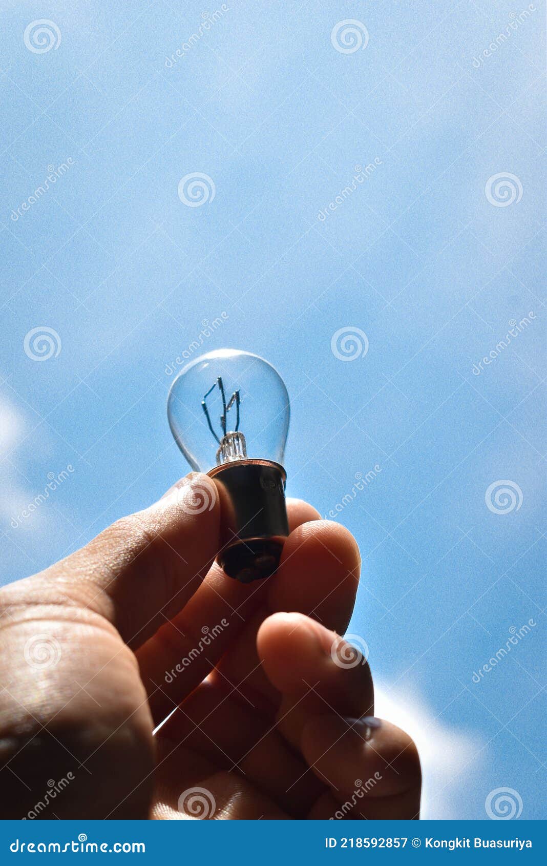 Close Up of Light Bulb on the Hands Stock Image - Image of idea ...