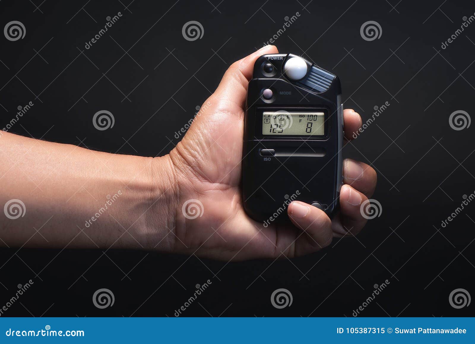 Close Up Light Meter in Hand. Stock Image - Image of gauge, measuring ...