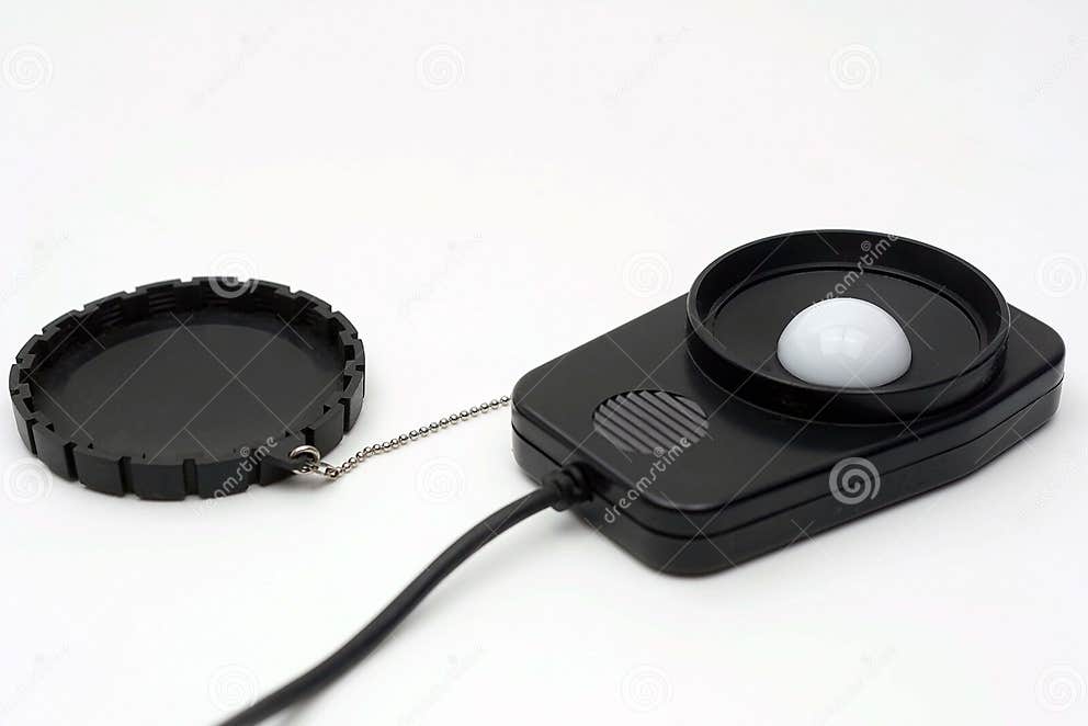 Close Up a Light Probe of a LUX Meter Stock Image - Image of ...