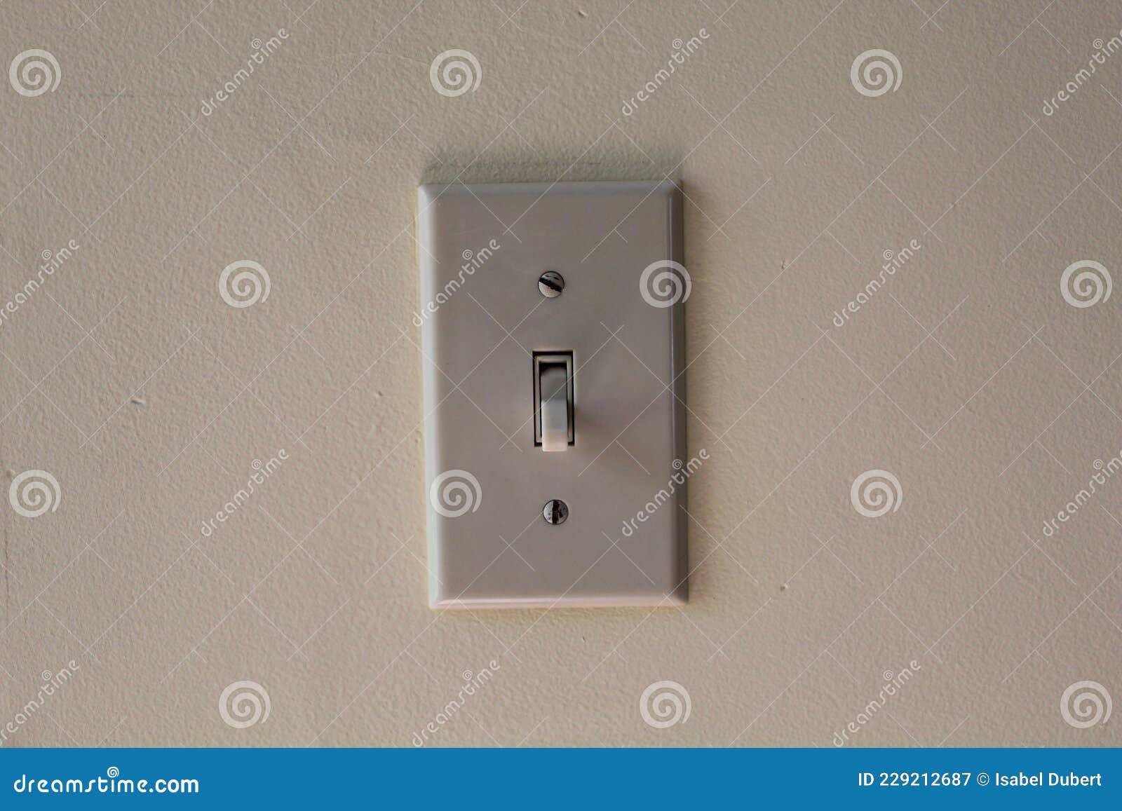 Close Up of a Light Switch on a Wall Stock Image - Image of closeup ...