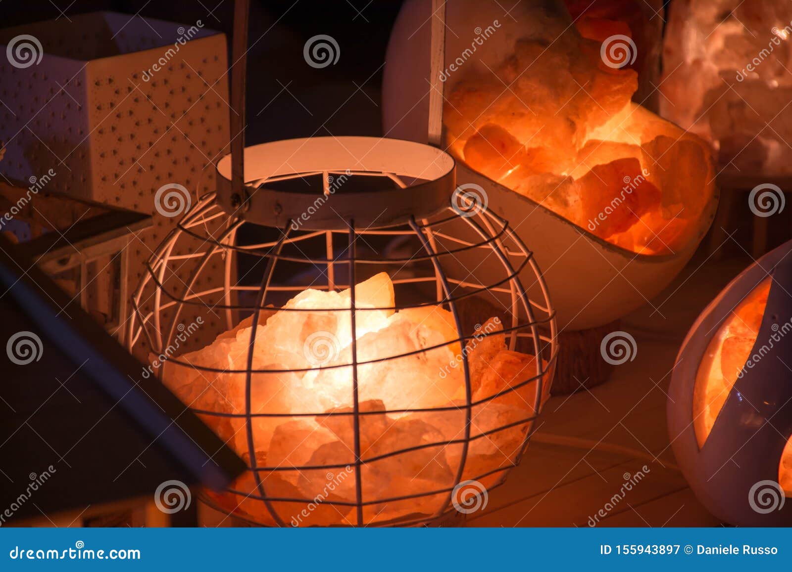 Close Up of Lighted Salt Blocks Stock Image - Image of health, white ...