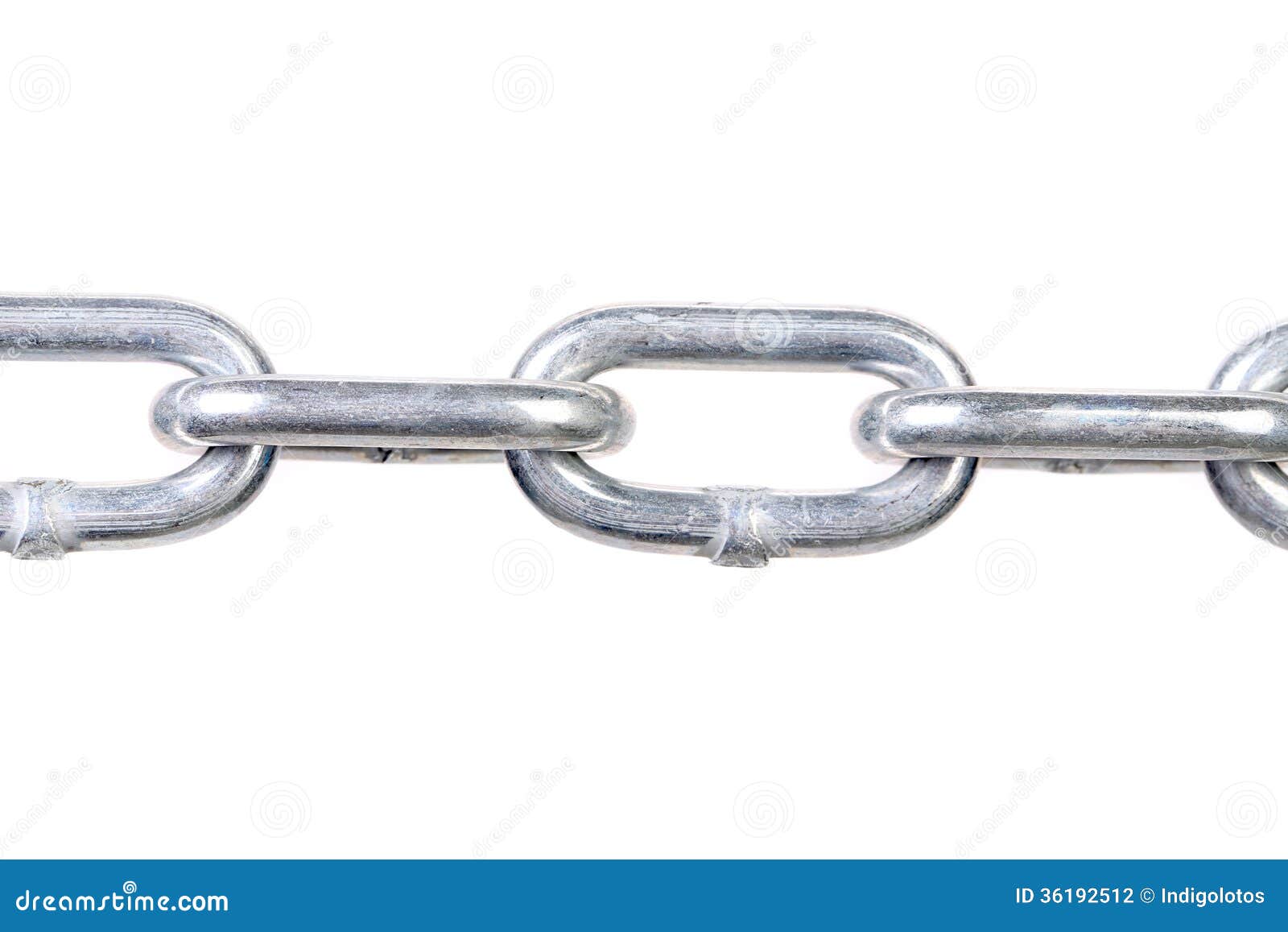 Close up of links a chain. stock photo. Image of pressure - 36192512