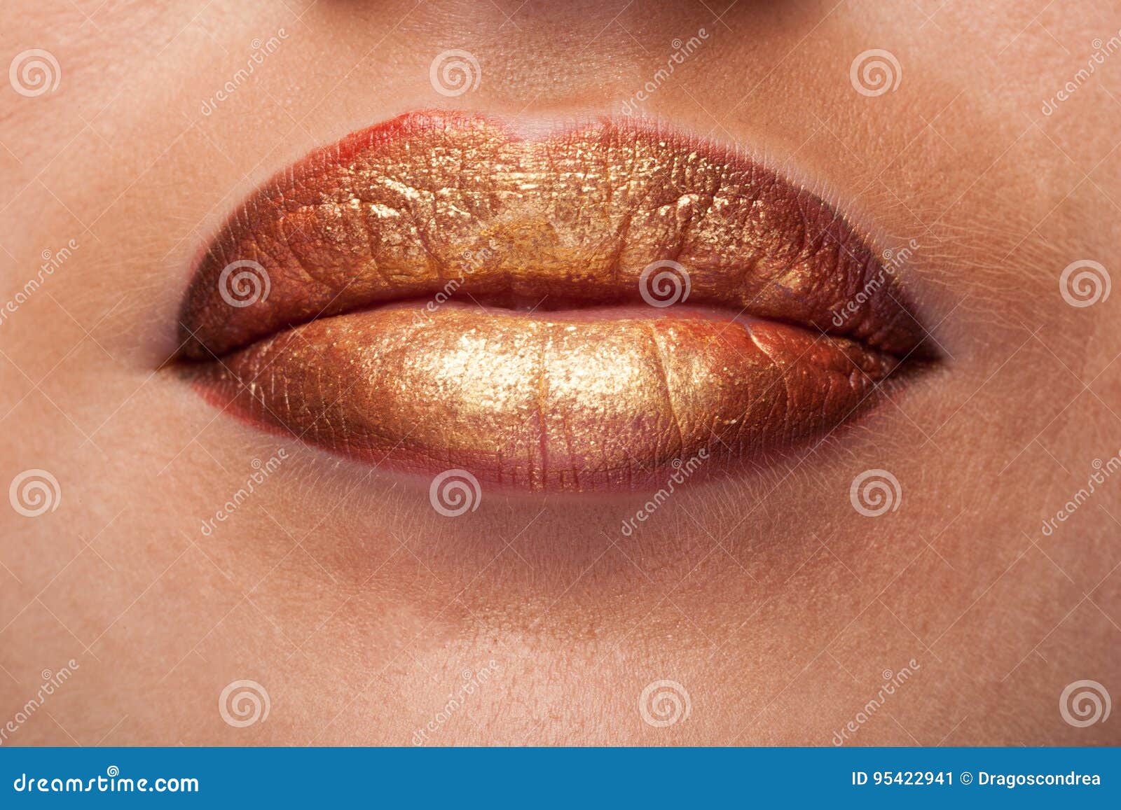 Close Up of Lips with Lipstick on Them Stock Image - Image of cosmetics ...