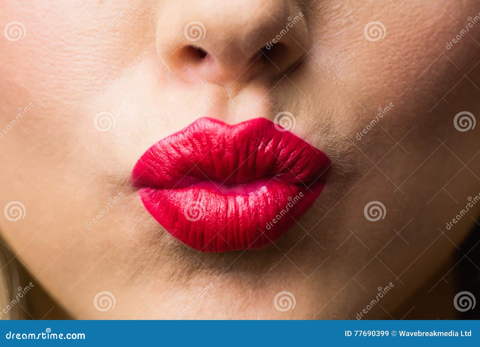Close Up of Lips with Makeup on Them Stock Image - Image of stylish ...