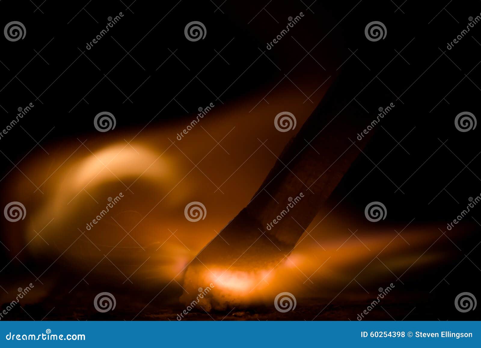 Close up of Lit Match stock photo. Image of burnt, firelighter - 60254398