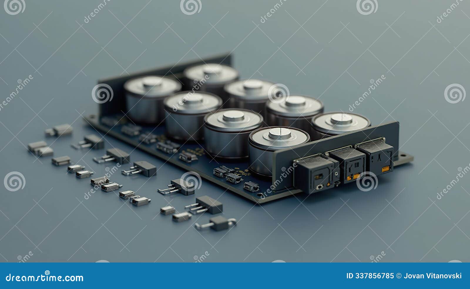 Components Of A Lithium Ion Battery Up Close. Concept Lithium, Anode ...