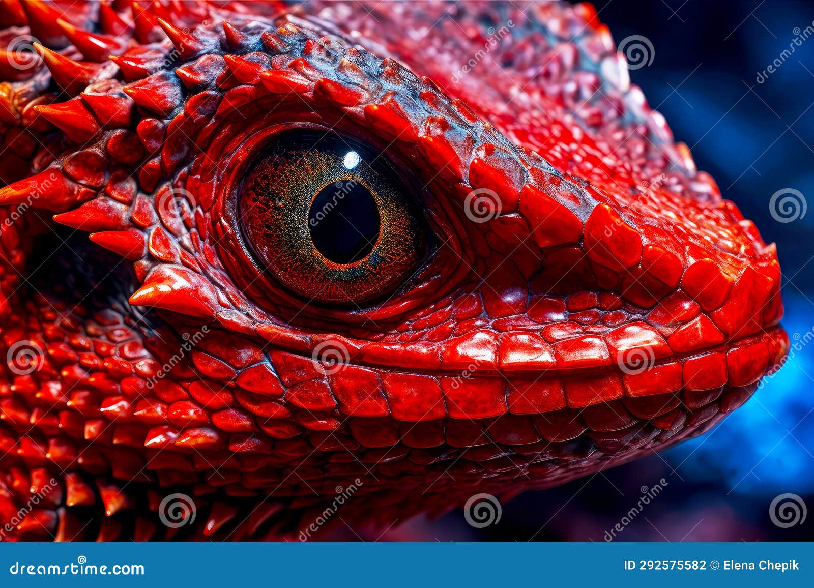 Close-up of Lizard Eye. Dangerous Creature Stock Photo - Image of ...