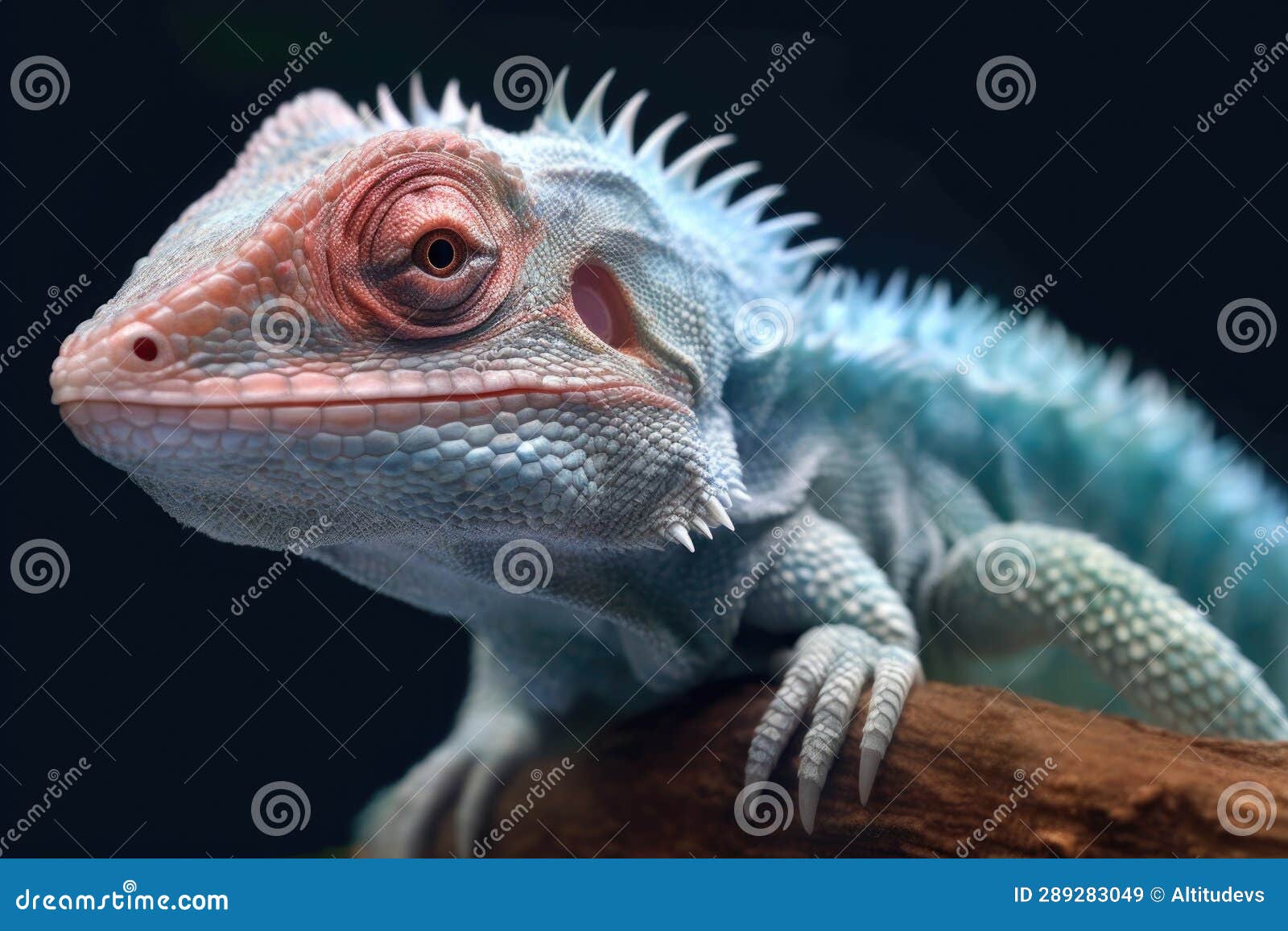Close-up of a Lizard Halfway through Shedding Process Stock Image ...