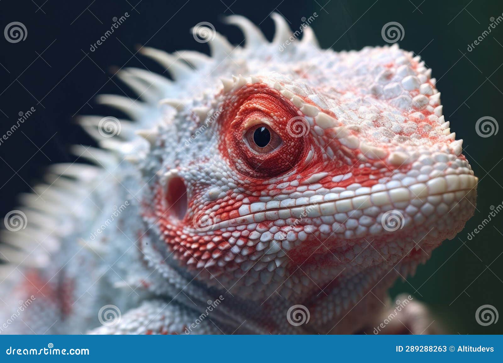 Close-up of a Lizard Halfway through Shedding Process Stock Image ...