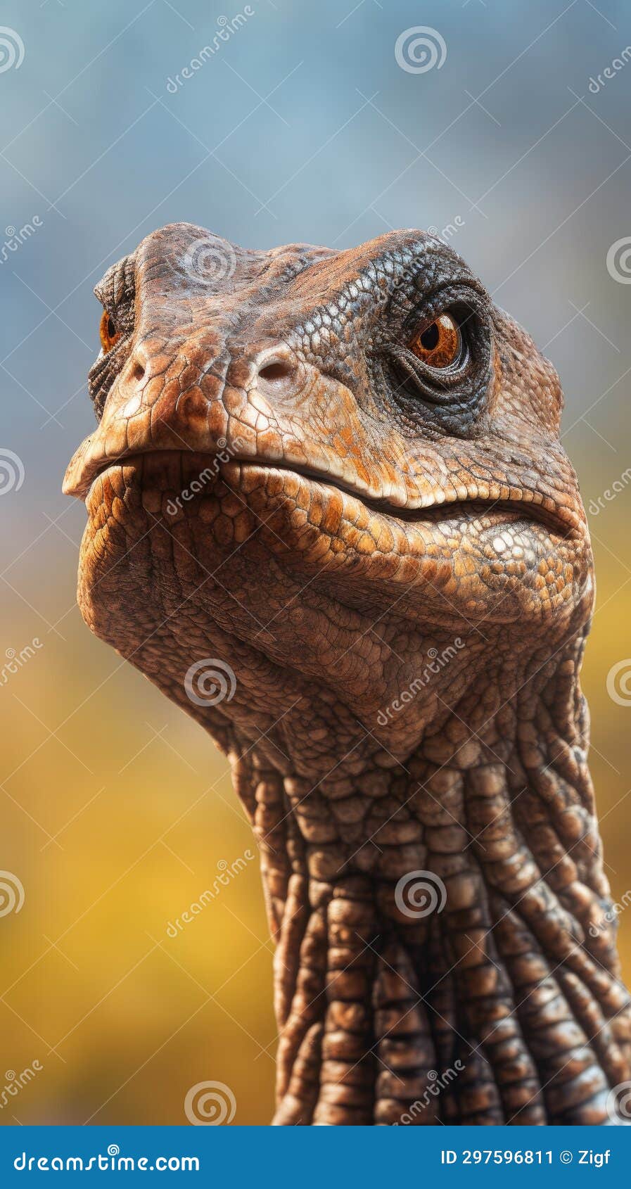 Close Up of Lizard Looking at Camera Stock Illustration - Illustration ...