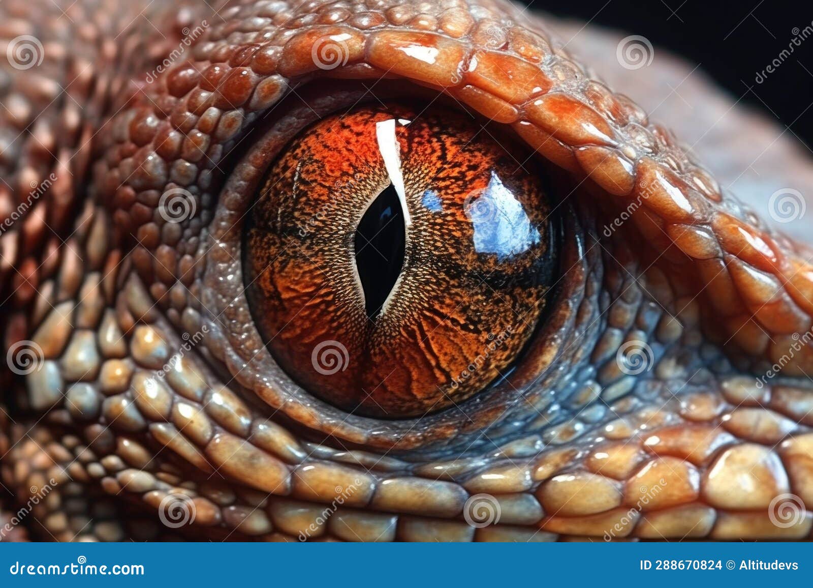 Close-up of Lizards Eye during Shedding Process Stock Photo - Image of ...