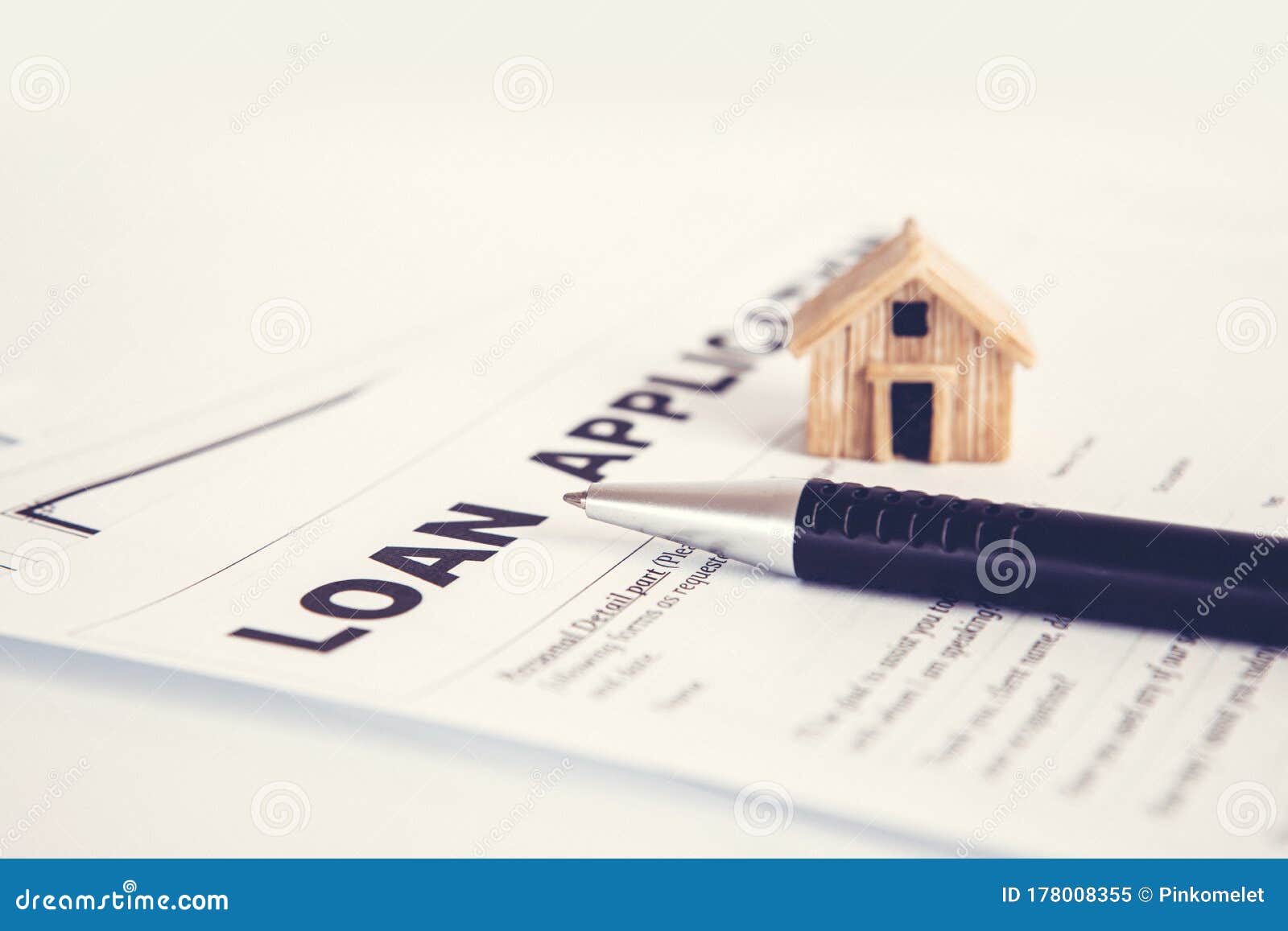 Close Up a Loan Application Form Paper with Pen , Home Loan or Personal ...