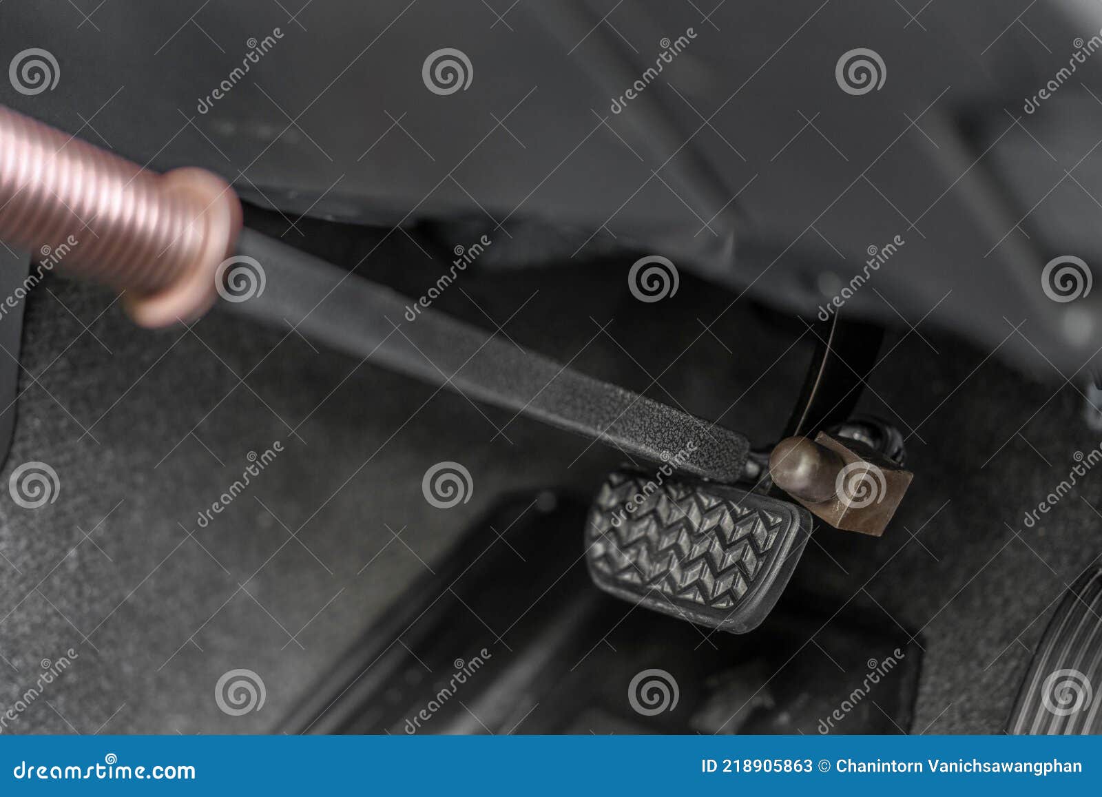 Close Up of Locking Steering Wheel for Security, Anti Thief Steal a Car ...