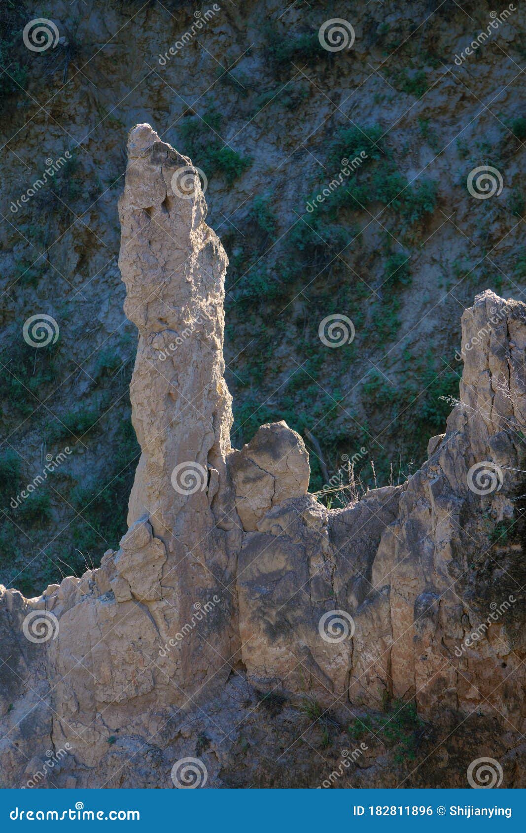 Loess cliff stock photo. Image of plateau, upright, nature - 182811896