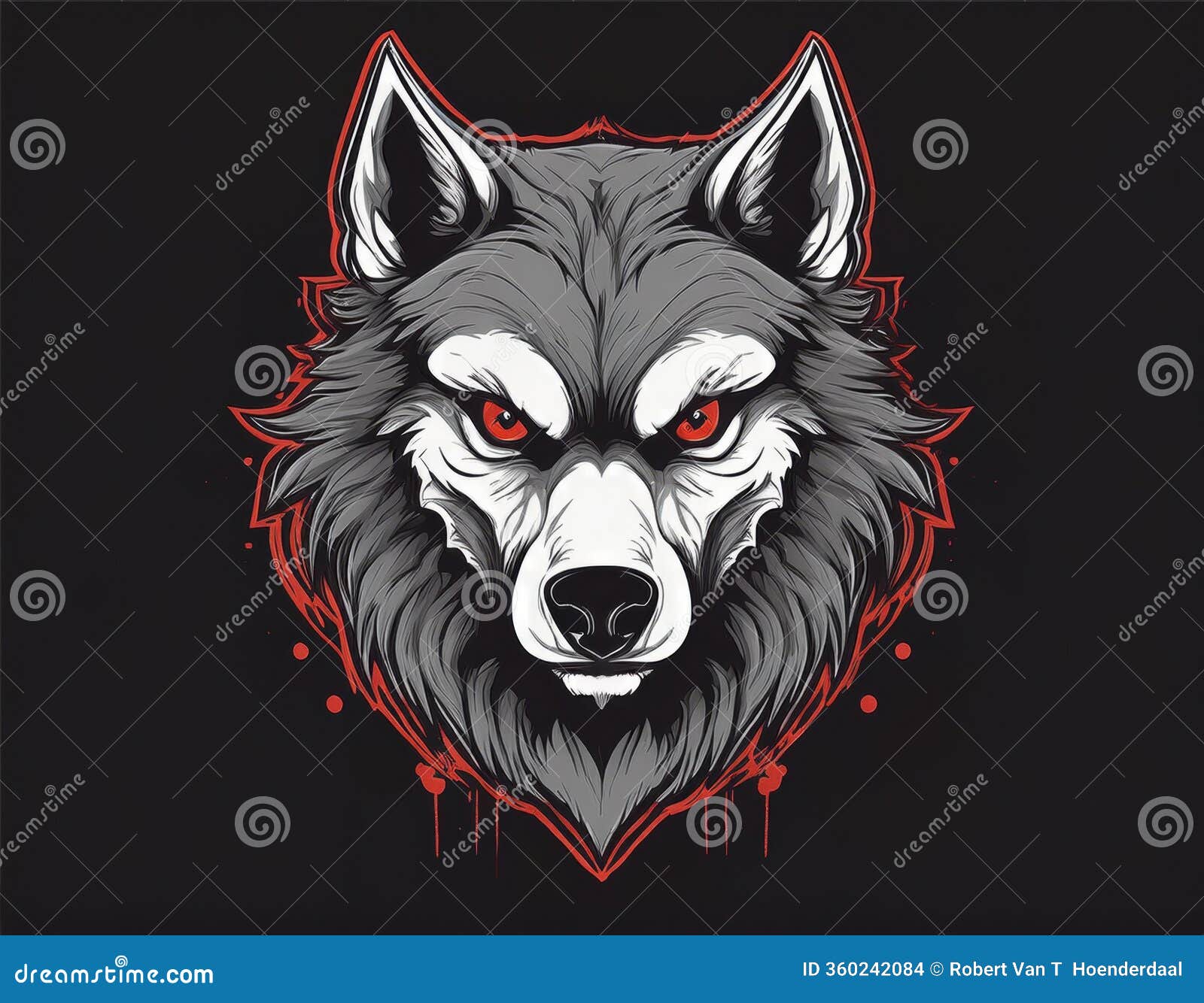 Close Up Logo of a Woolf stock illustration. Illustration of symbol ...