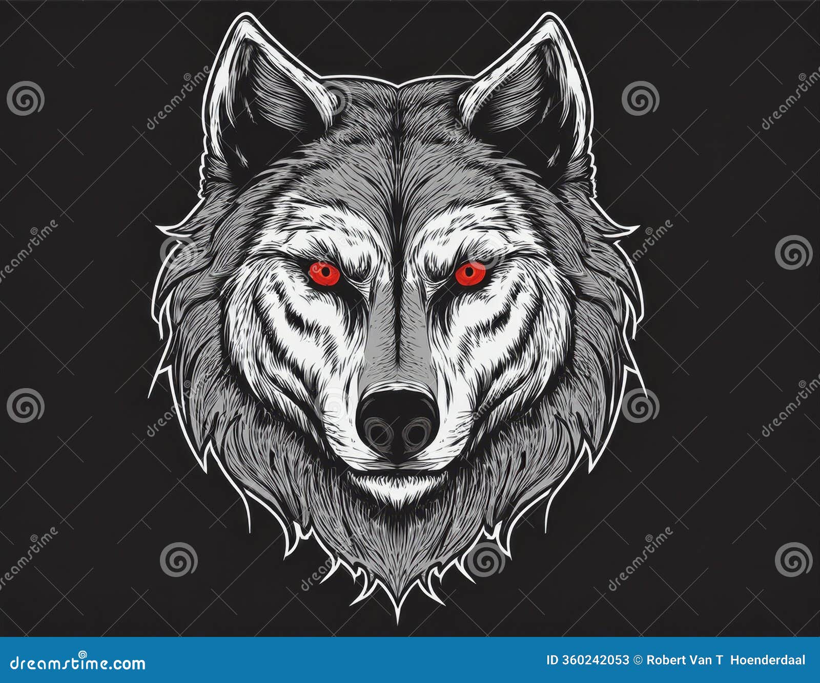 Close Up Logo of a Woolf stock illustration. Illustration of close ...