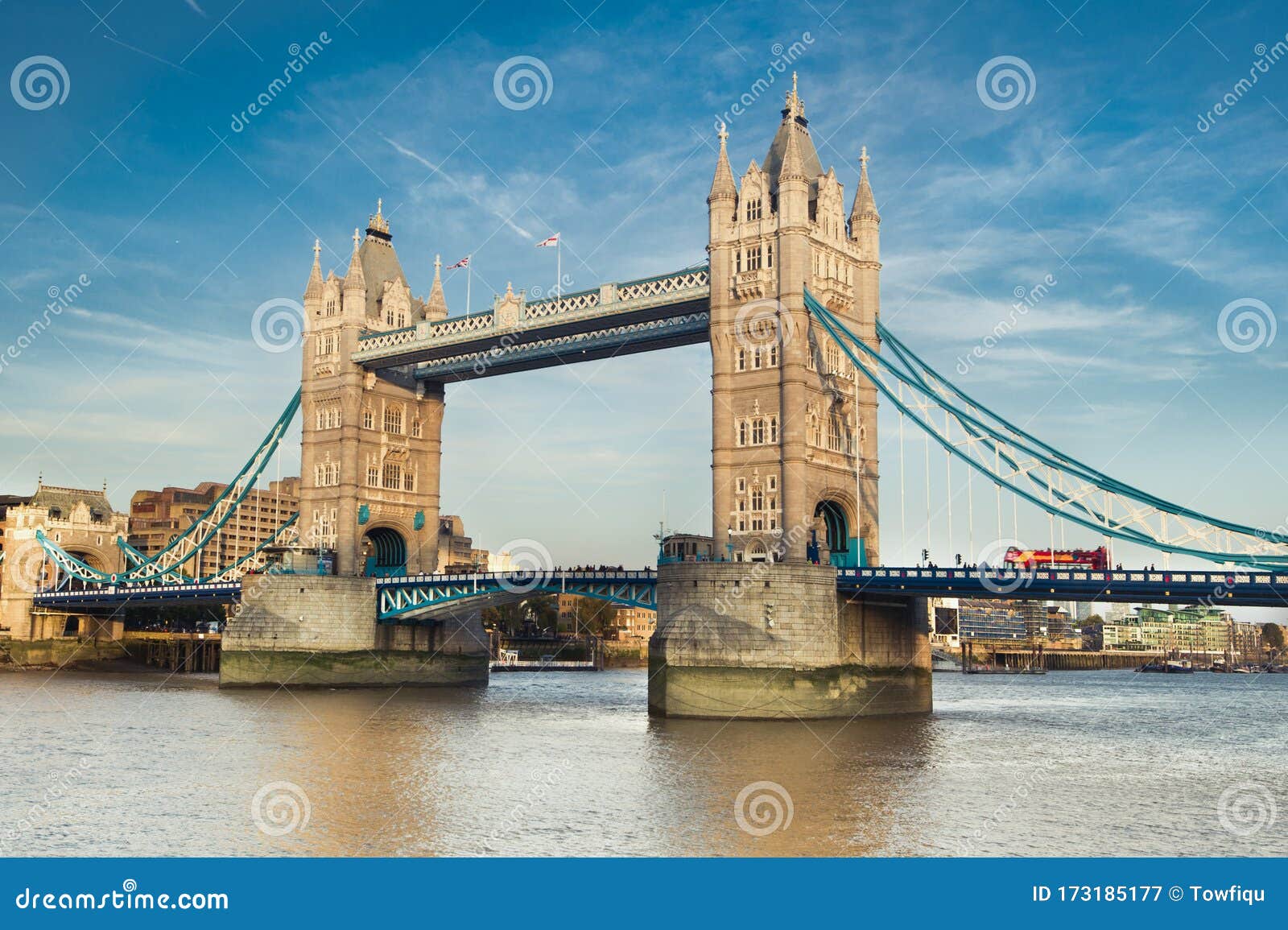 Close Up of London Tower Bridge at Bright Sunny Day Stock Image - Image ...
