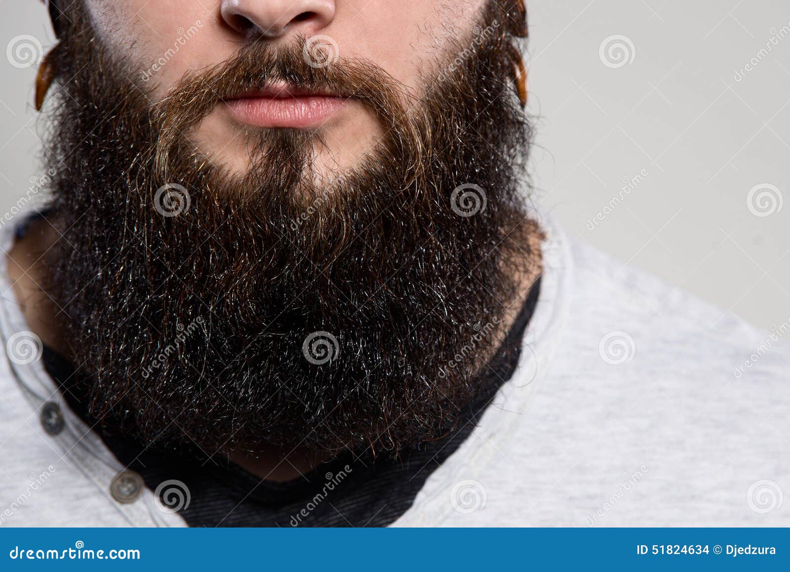 Close Up of Long Beard and Mustache Man Stock Photo - Image of macro ...