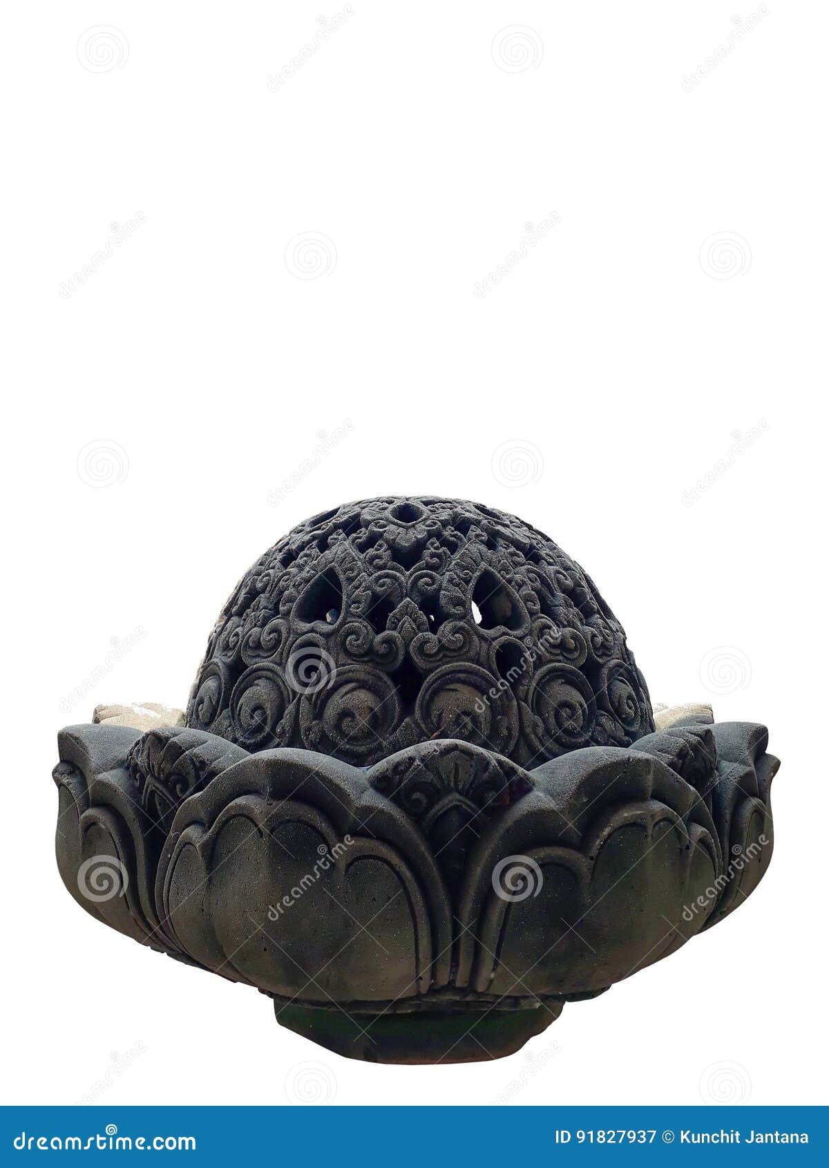 Close up Lotus statue stock image. Image of asia, design - 91827937