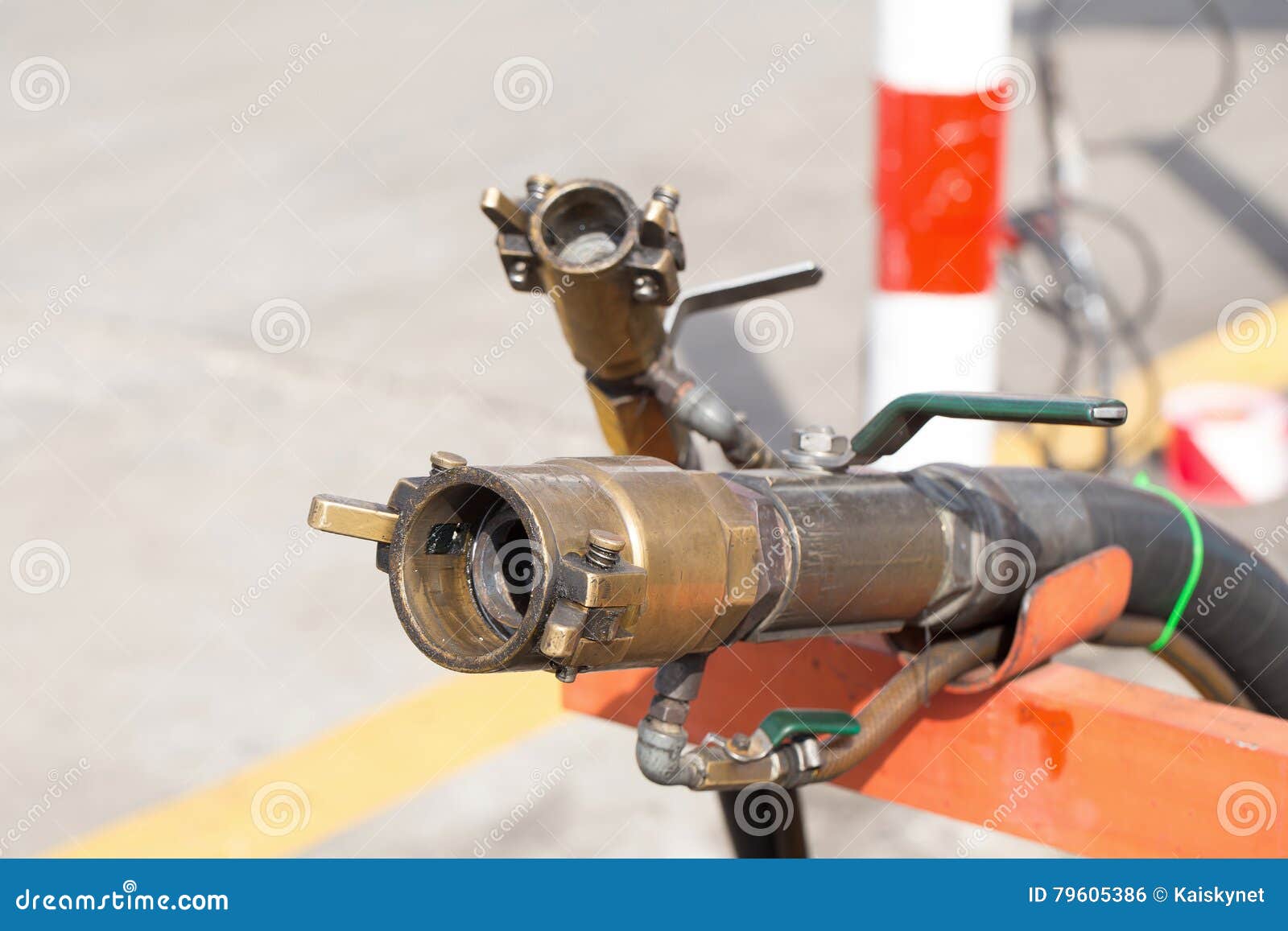 Close Up of a LPG Gas Head Dispenser Station. Stock Photo - Image of ...