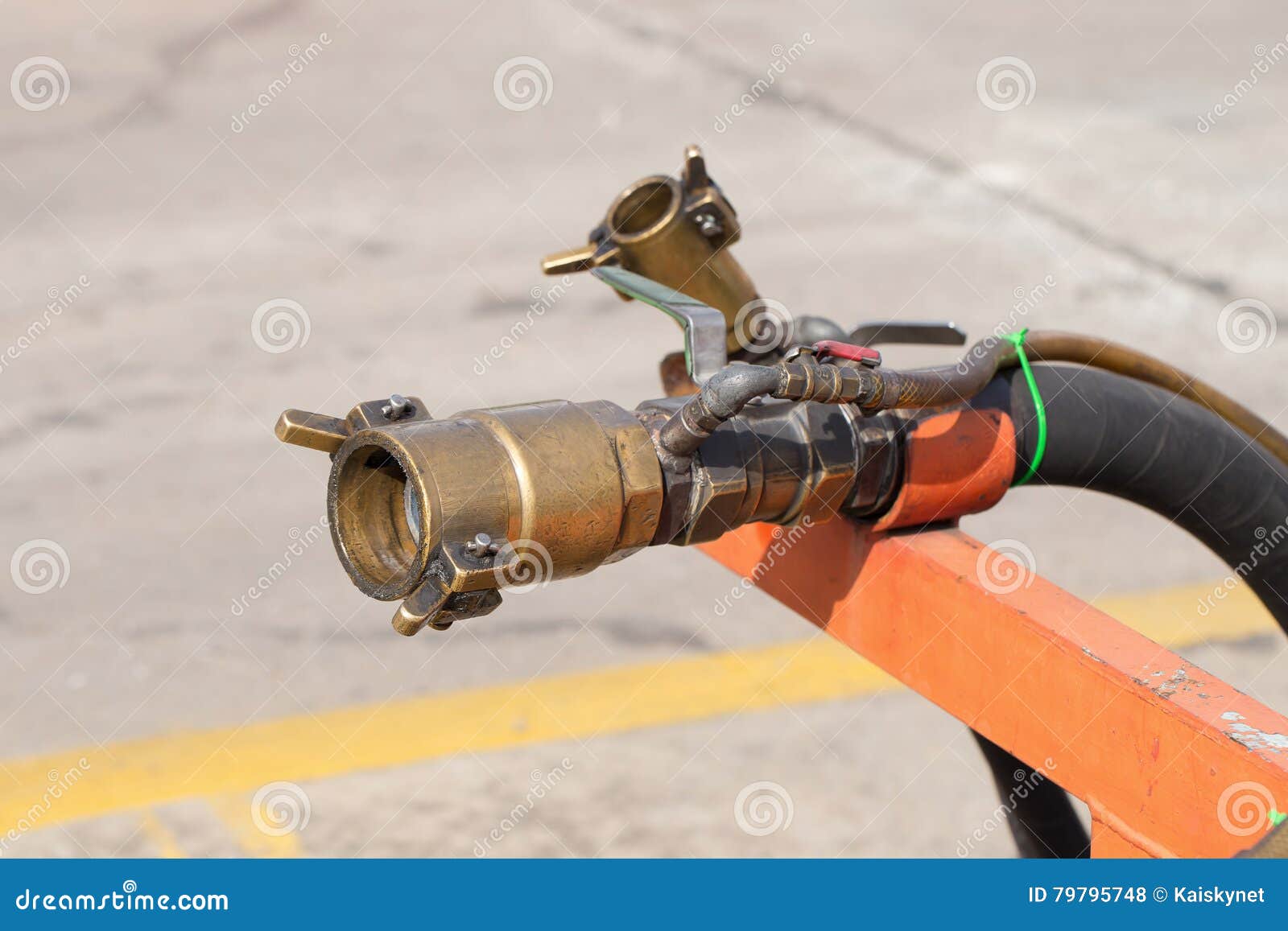 Close Up of a LPG Gas Head Dispenser Station. Stock Photo - Image of ...