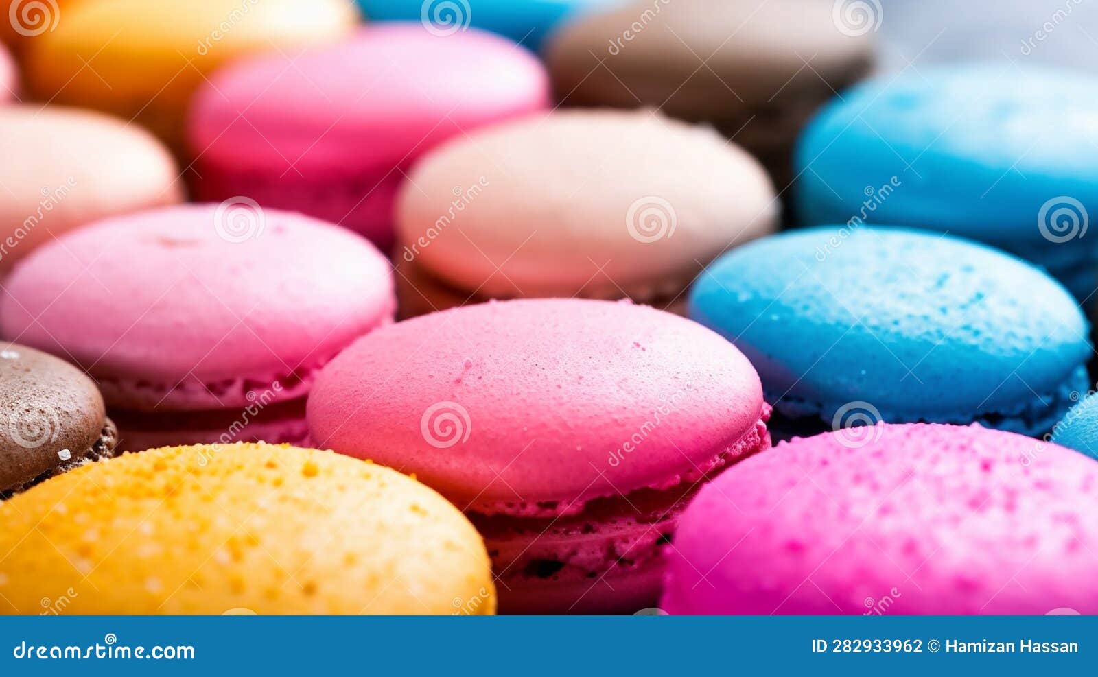 Close-up of Macaroons with Delicate Shells, Luscious Fillings, and ...