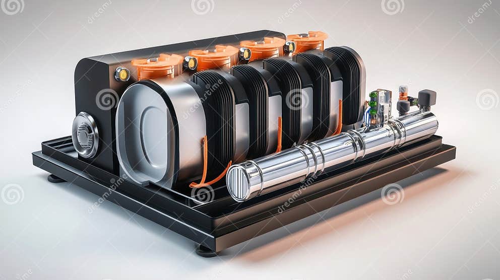 A Close Up of a Machine with a Bunch of Different Parts Stock ...