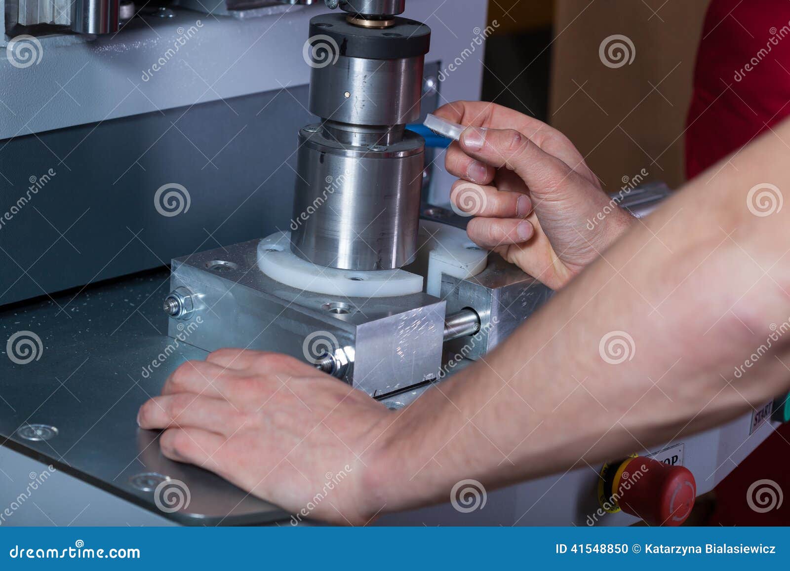 Close-up of Machine Operator Hands during Work Stock Photo - Image of ...