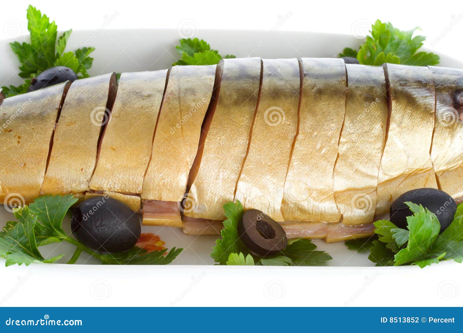 Close-up mackerel on plate stock photo. Image of prepared - 8513852